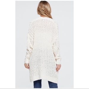 Sweaters | Cream Soft Knit Long Cardigan W Pockets | Poshmark
